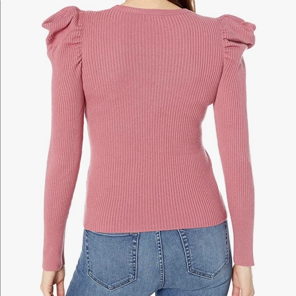 Splendid | Sweaters | Splendid Dusty Pink Sweater With Puff Sleeve Xs ...